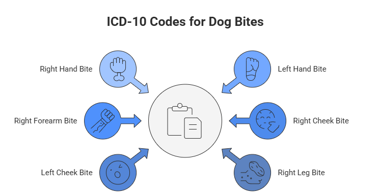 Dog Bite ICD-10 Codes: Hands, Cheeks, Legs & Forearms